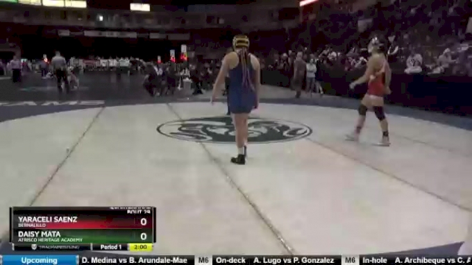 Girls 145 lbs Quarterfinal - Yaraceli Saenz, Bernalillo vs Daisy Mata ...