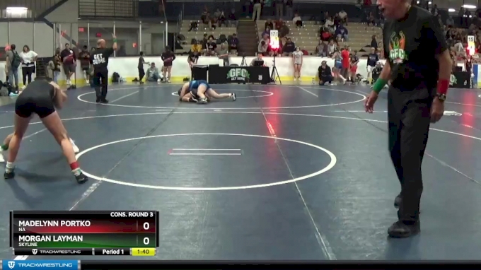 120 lbs Cons. Round 3 - Madelynn Portko, NA vs Morgan Layman, Skyline