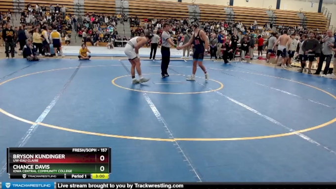 157 lbs Champ. Round 1 - Chance Davis, Iowa Central Community College ...