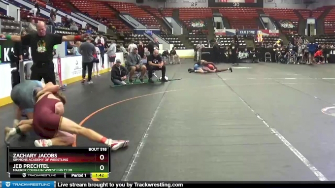 160 lbs Cons. Round 4 - Zachary Jacobs, Simmons Academy Of Wrestling vs ...