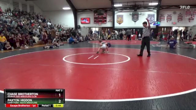 Bracket 7 lbs Quarterfinal - Chase Brotherton, Keokuk Kids Wrestling ...