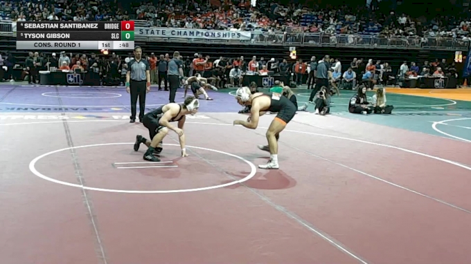 6A 144 lbs Cons. Round 1 - Tyson Gibson, Southlake Carroll vs Sebastian ...