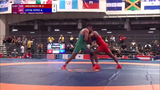 87 kg Semifinal - Daniel Gregorich, CUB vs Alfonso Leyva, MEX