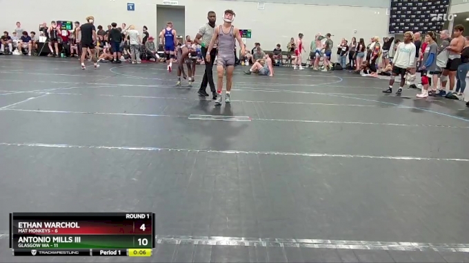 126 lbs Round 1 (6 Team) - Ethan Warchol, Mat Monkeys vs Antonio Mills ...