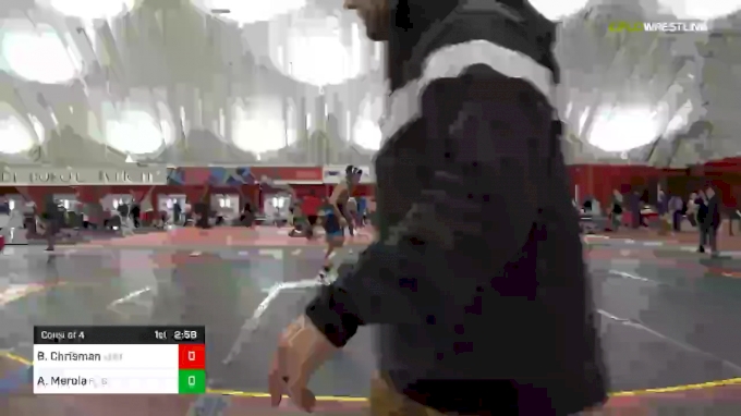 165 lbs Consi Of 4 - Brady Chrisman, Kent State vs Andrew Merola ...