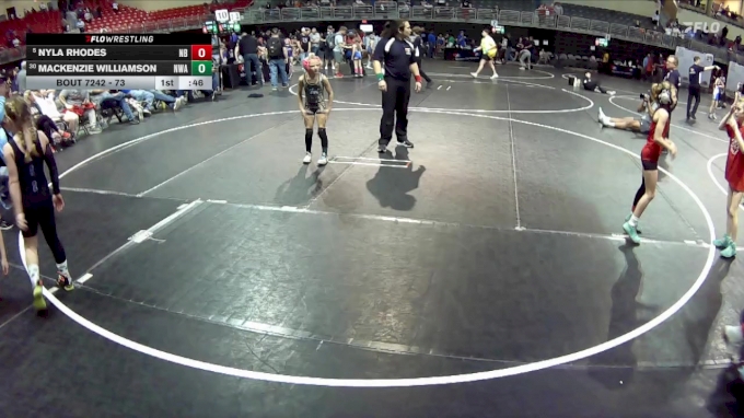 73 lbs 1st Place Match - Nyla Rhodes, Nebraska Boyz vs Mackenzie ...