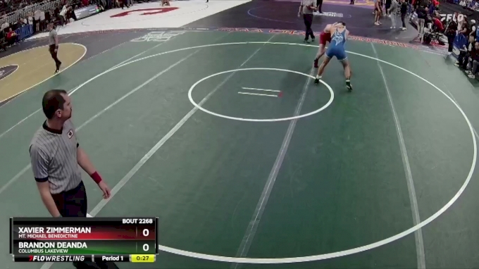 Cons. Round 2 - Brandon DeAnda, Columbus Lakeview vs Xavier Zimmerman ...