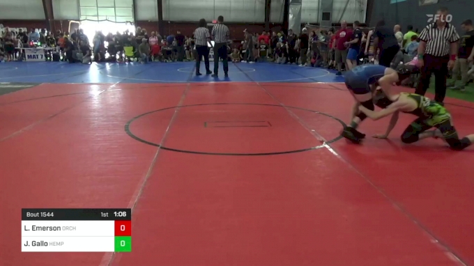 100 lbs Consolation - Leeland Emerson, Orchard South vs Joey Gallo ...