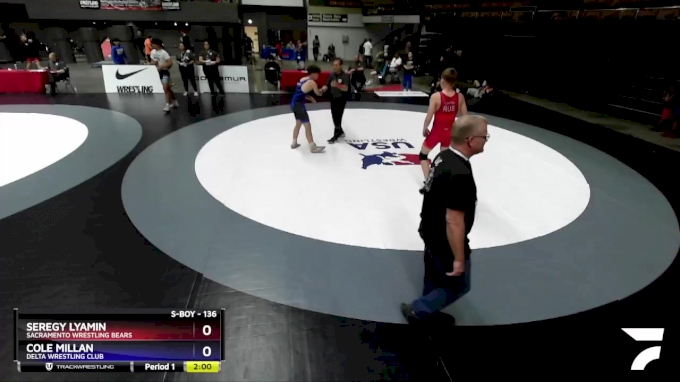 136 lbs 1st Place Match - Seregy Lyamin, Sacramento Wrestling Bears vs ...