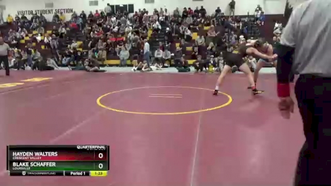 190 lbs Quarterfinal - Hayden Walters, Crescent Valley vs Blake ...