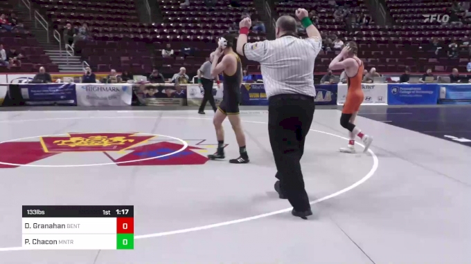 133 lbs Round Of 16 - Dylan Granahan, Benton vs Peter Chacon, Montour