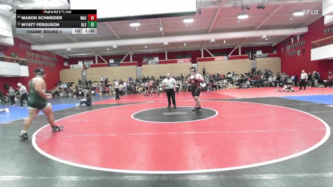 287 lbs Champ. Round 2 - Wyatt Ferguson, Dela Salle vs Mason Schneider ...