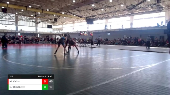 122 lbs Round 1 (6 Team) - Nevaeh Wilson, Beast Mode Green vs Melanie ...