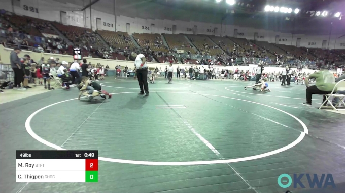 49 lbs Semifinal - Maxwell Roy, Standfast vs Corbin Thigpen, Choctaw ...