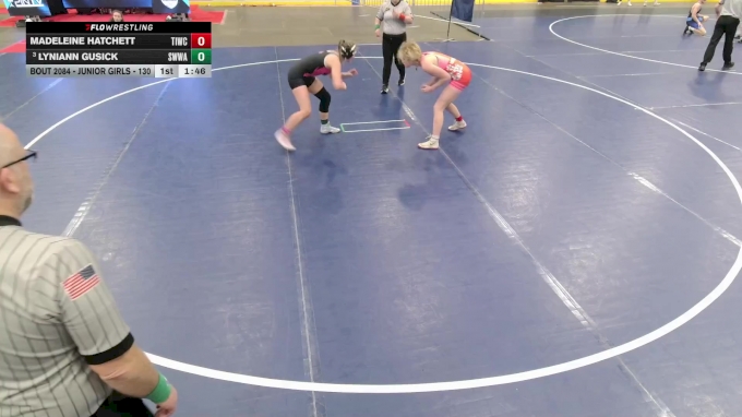 Junior Girls - 130 lbs Champ. Round 2 - Lyniann Gusick, Sebolt Women ...