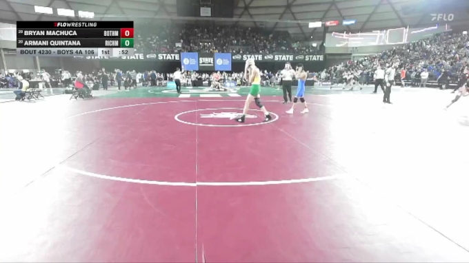 Boys 4A 106 lbs Cons. Round 1 - Armani Quintana, Richland vs Bryan ...