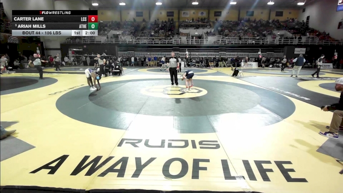106 lbs Round Of 32 - Carter Lane, Liberty Christian School vs Ariah ...