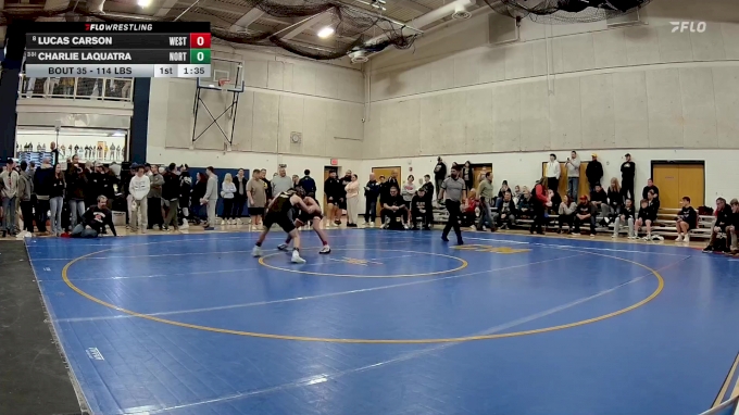 114 lbs Round Of 16 - Lucas Carson, West Allegheny vs Charlie LaQuatra ...