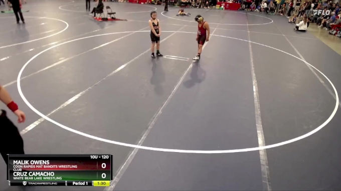 120 lbs Cons. Round 2 - Cruz Camacho, White Bear Lake Wrestling vs ...