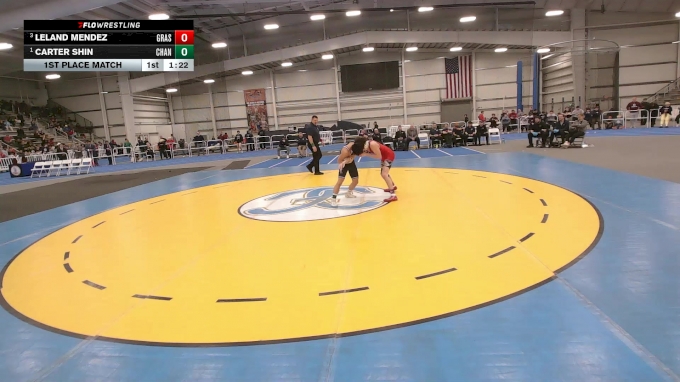6 - 120 lbs 1st Place Match - Carter Shin, Chantilly vs Leland Mendez ...