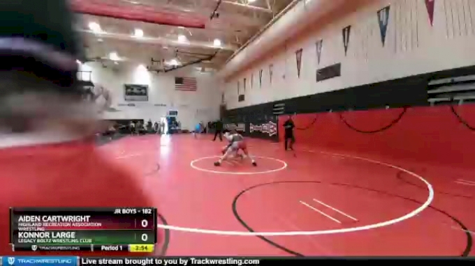 182 lbs Round 2 - Aiden Cartwright, Highland Recreation Association ...