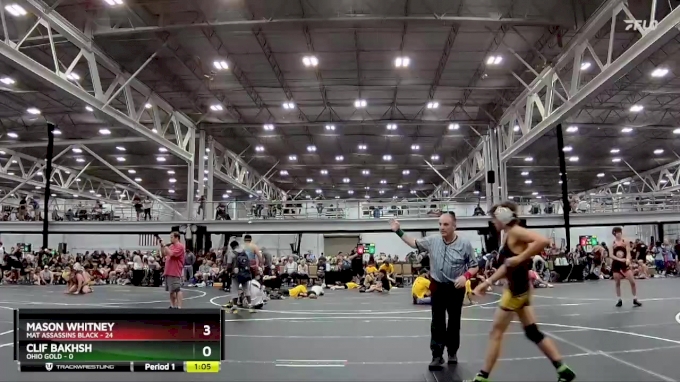 126 lbs Round 4 (8 Team) - Mason Whitney, Mat Assassins Black vs Clif ...