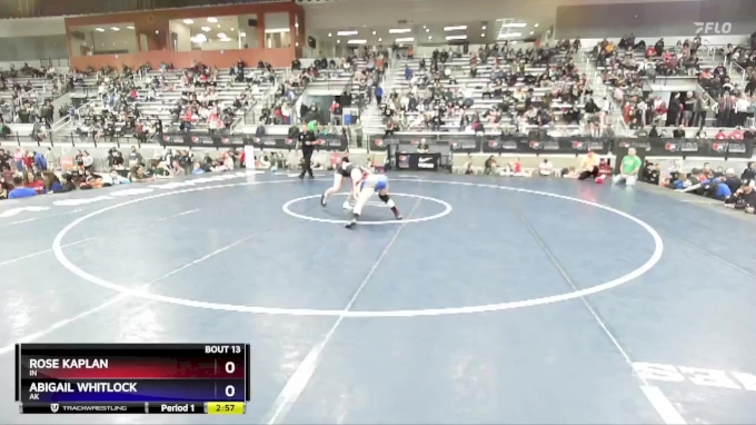 57 lbs Champ. Round 1 - Rose Kaplan, IN vs Abigail Whitlock, AK