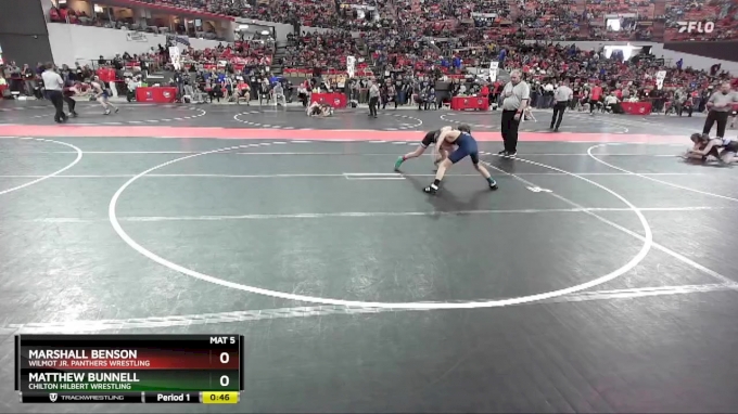 94 lbs Cons. Round 2 - Matthew Bunnell, Chilton Hilbert Wrestling vs ...