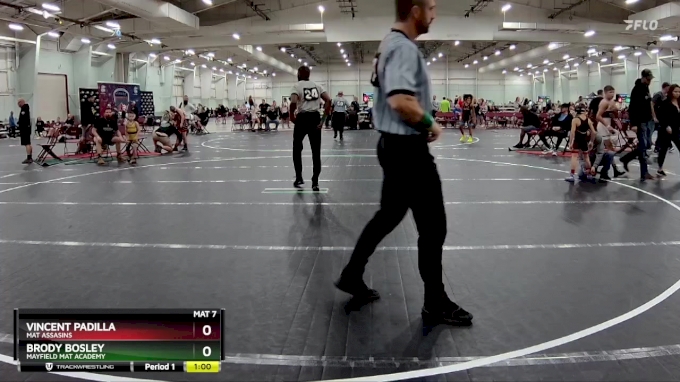 50 lbs Quarterfinal - Brody Bosley, Mayfield Mat Academy vs Vincent ...