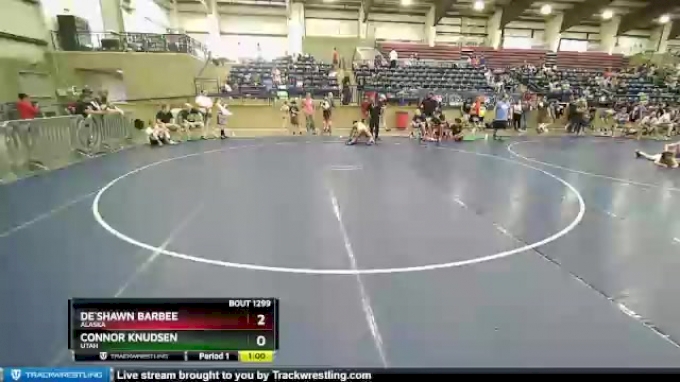 120 lbs Cons. Semi - De`Shawn Barbee, Alaska vs Connor Knudsen, Utah
