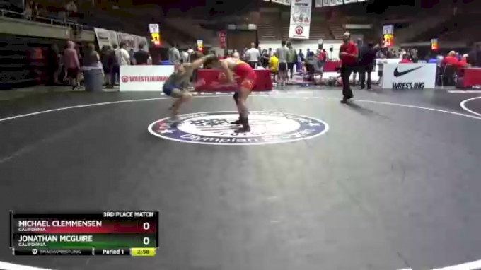 65 lbs 3rd Place Match - Michael Clemmensen, California vs Jonathan ...