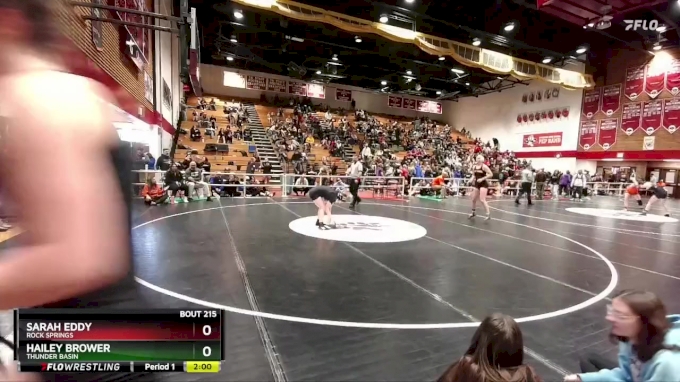 155 lbs Champ. Round 2 - Hailey Brower, Thunder Basin vs Sarah Eddy ...