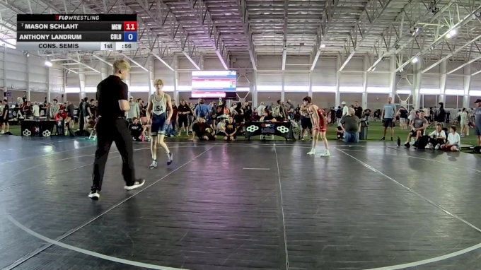 106 lbs Cons. Semis - Mason Schlaht, Monster Garage Wrestling vs ...
