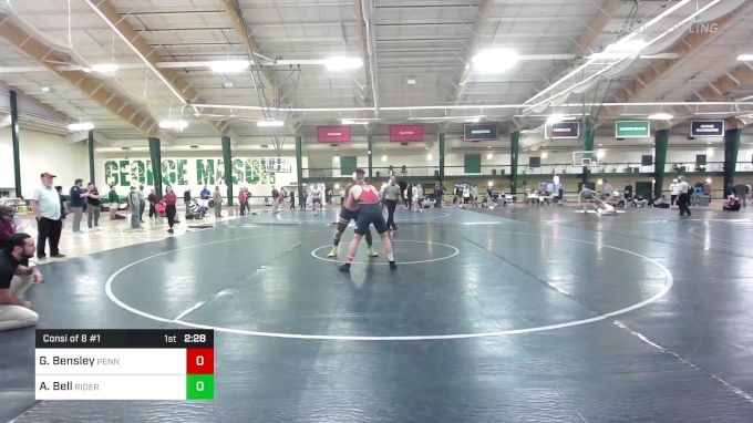 197 lbs Consi Of 8 #1 - Greg Bensley, Penn vs Azeem Bell, Rider