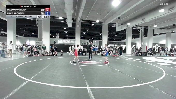 41 lbs 7th Place Match - Mason Worden, Gold Rush Wrestling vs Luke ...