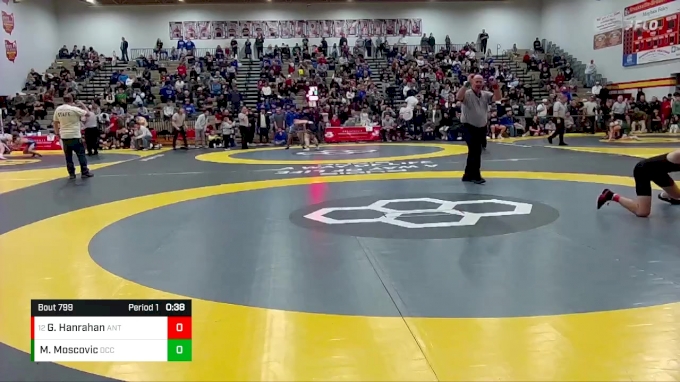 120 lbs Cons. Round 7 - Gavin Hanrahan, Antioch vs Mack Moscovic ...