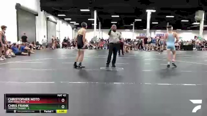 113 lbs Round 3 (4 Team) - Christopher Noto, Iron Horse Blue vs Chris ...