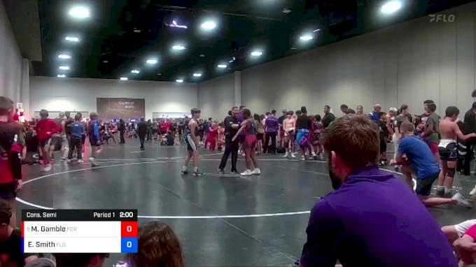 102 lbs Cons. Semi - Marquiose Gamble, Florida City Razorbacks vs Ethan ...