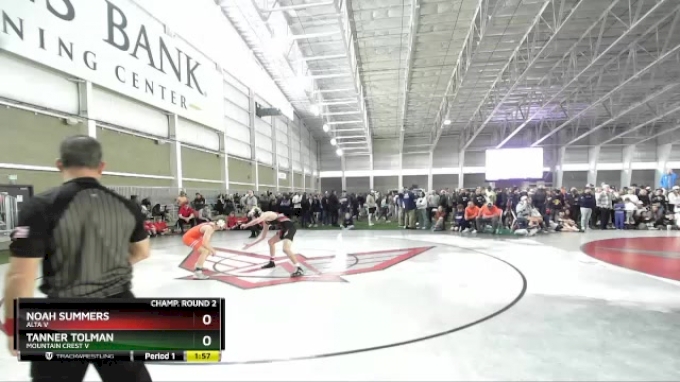 157 V Champ. Round 2 - Tanner Tolman, Mountain Crest V vs Noah Summers ...