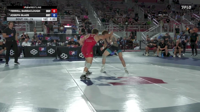 74 lbs Cons. Semis - Terrell Barraclough, Brunson UVRTC vs Joseph Blaze ...