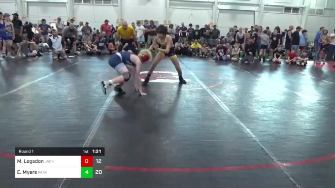 108 lbs Round 1 - Michael Logsdon, Jacket W.C. vs Emmitt Myers ...