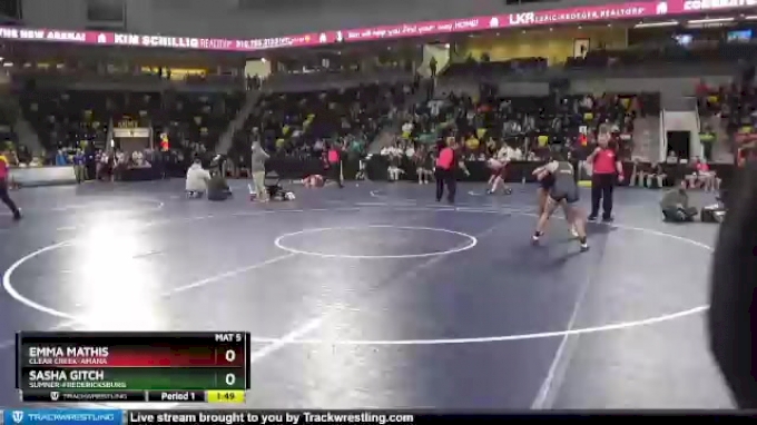 120 lbs Cons. Round 3 - Sasha Gitch, Sumner-Fredericksburg vs Emma ...