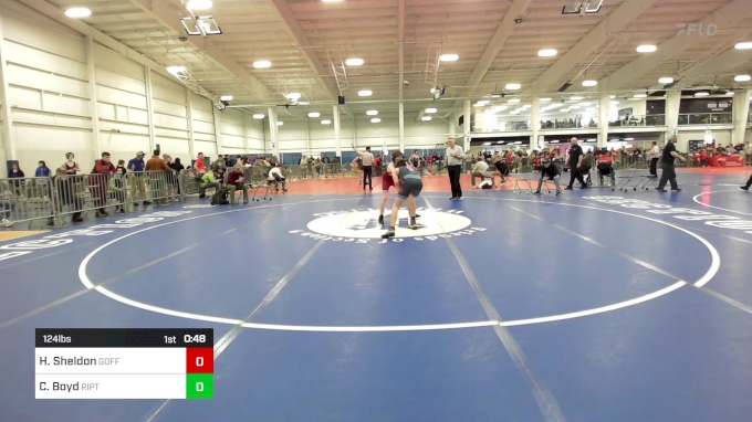 124 lbs Consi Of 16 #2 - Hunter Sheldon, Goffstown vs Caydon Boyd ...