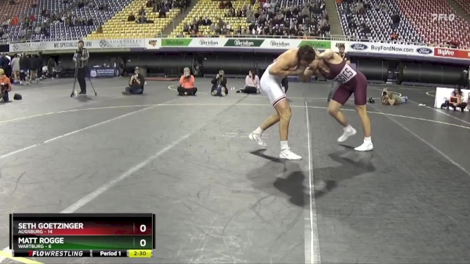 174 lbs Placement Matches (16 Team) - Matt Rogge, Wartburg vs Seth ...