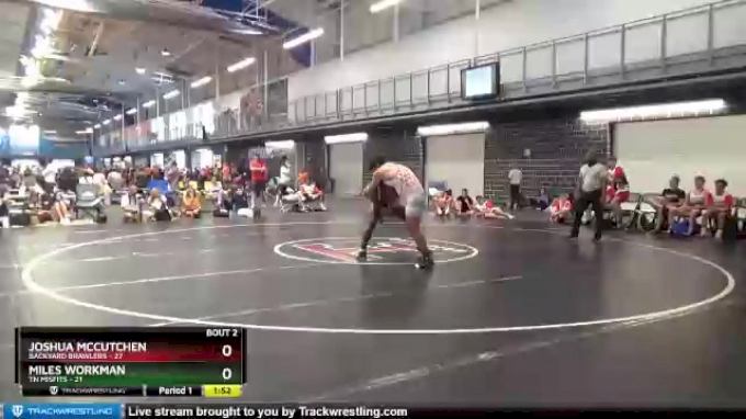 195 lbs Round 1 (6 Team) - Miles Workman, TN Misfits vs Joshua ...