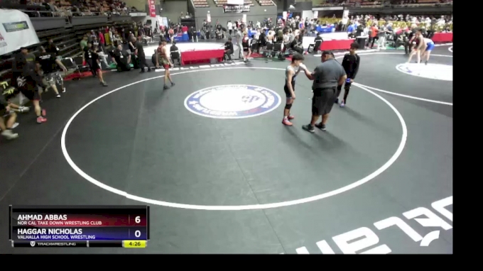 120 lbs Cons. Round 2 - Ahmad Abbas, Nor Cal Take Down Wrestling Club ...