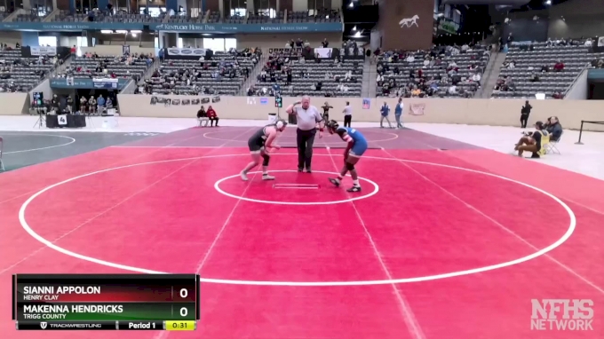 165 lbs Cons. Semi - MaKenna Hendricks, Trigg County vs Sianni Appolon ...