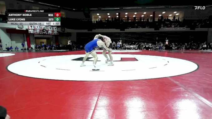 138 lbs Quarterfinals (8 Team) - Luke Lyons, GUTHRIE vs ANTHONY NOBLE ...