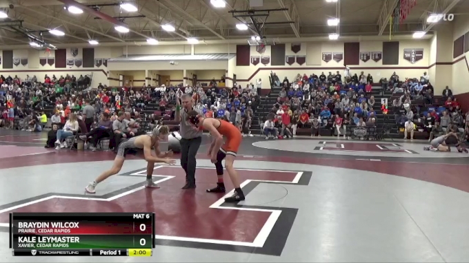 132 lbs Round 2 - Kale Leymaster, Xavier, Cedar Rapids vs Braydin ...