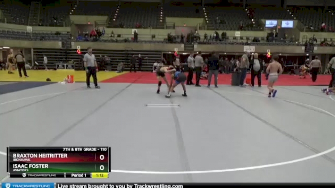 110 lbs 3rd Place Match - Braxton Heitritter, Ironhawk vs Isaac Foster ...